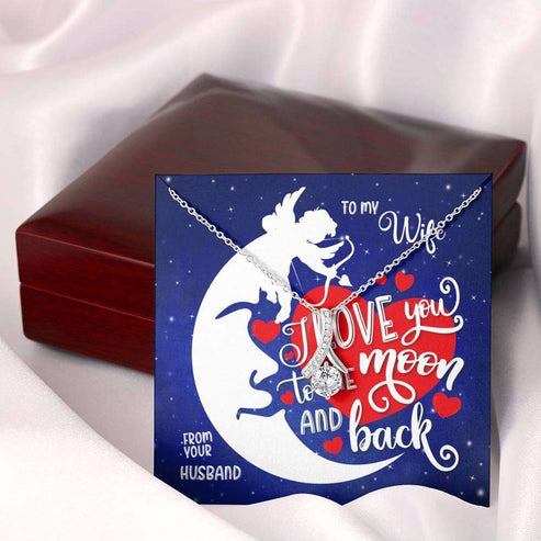 Moon and Back - Wife - Alluring Necklace – Give Love Gifts